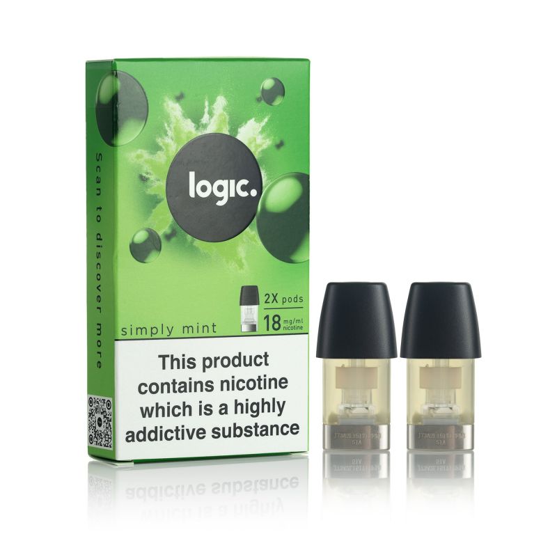 Logic Simply Mint Pods | Electric Tobacconist
