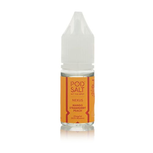 Pod Salt Mango Strawberry Peach E-Liquid | Nexus Nic Salts | ET UK
