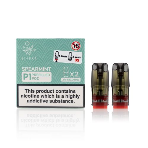 Spearmint ELF BAR P1 Pods | Pack of 2 | Electric Tobacconist UK
