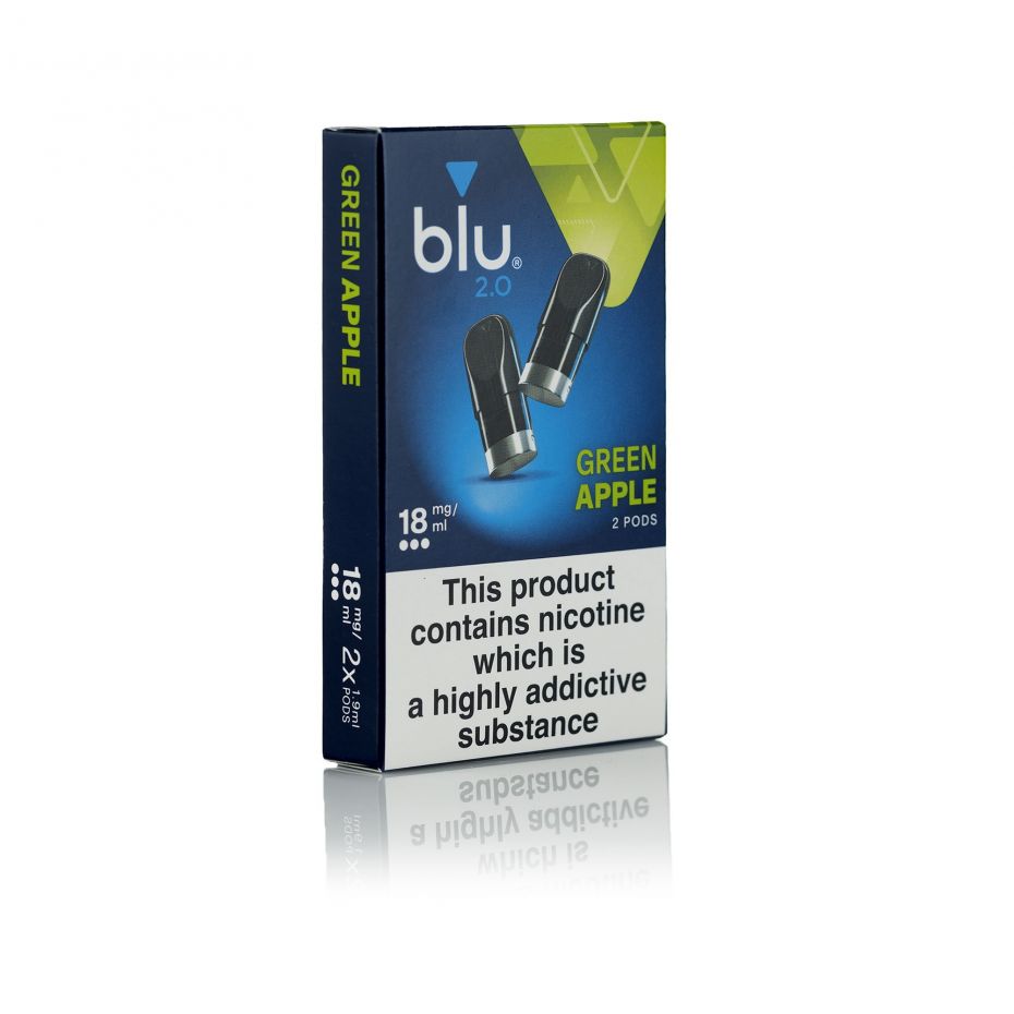 Green Apple Blu 2.0 Pods | Electric Tobacconist UK