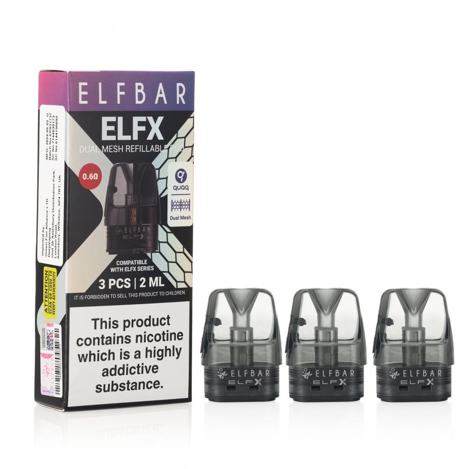 Elf Bar ELFX Refillable Pods 3-Pack | ET UK