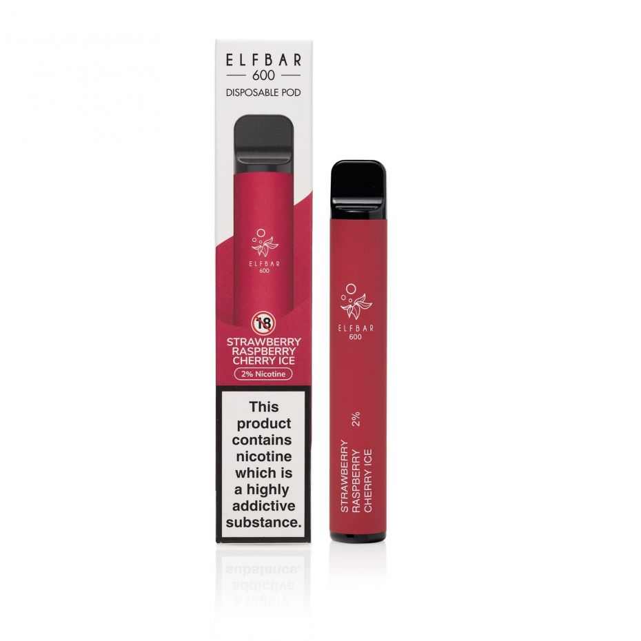 Strawberry Raspberry Cherry Ice ELF BAR 600 | ET UK