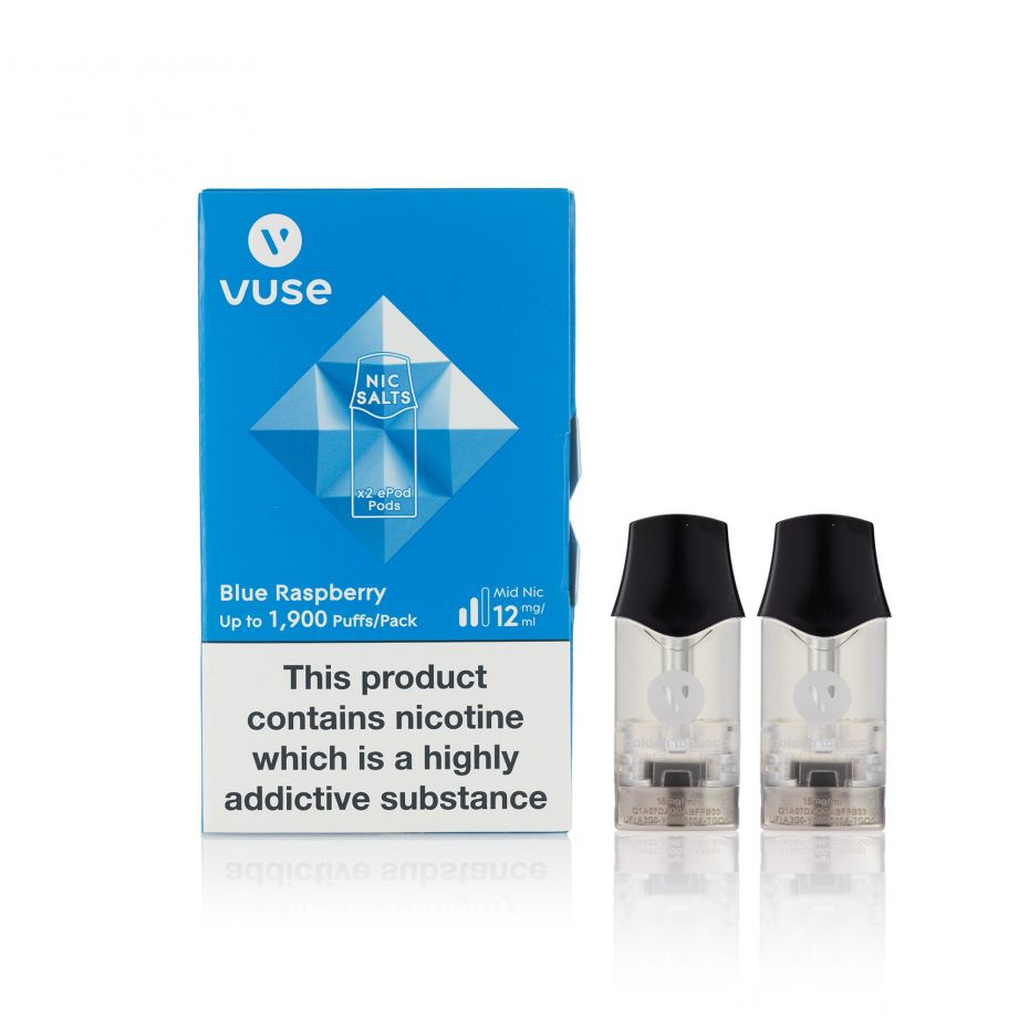 Vuse Blue Raspberry ePod Cartridges | Electric Tobacconist UK